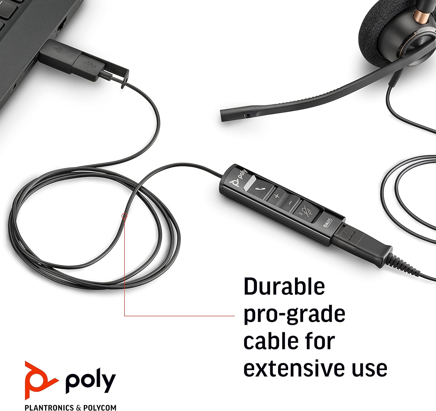 Poly (Plantronics) DA85 USB-A/USB-C digital adapter For Encore Pro ...